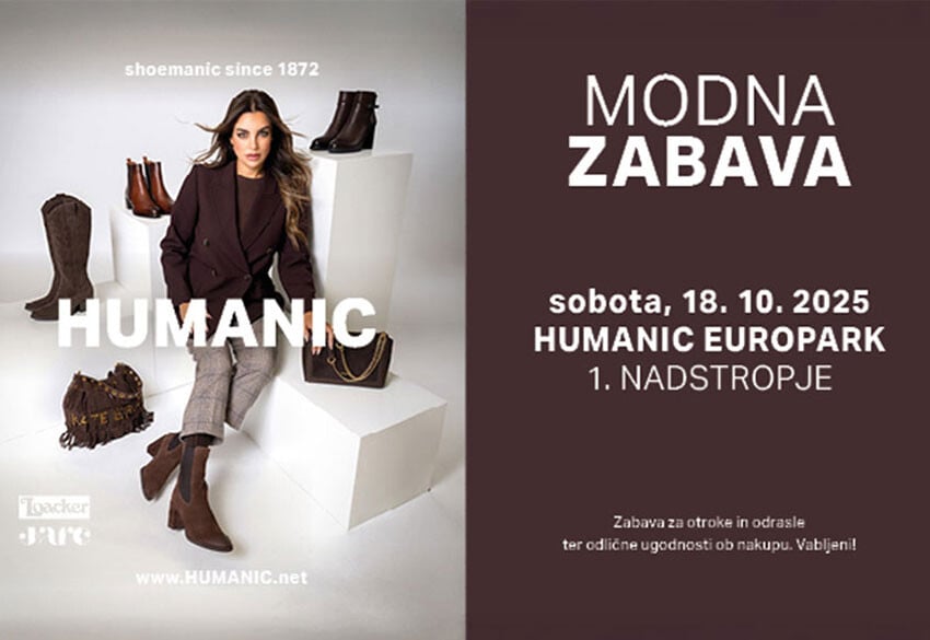 Modna zabava v trgovini Humanic - SI Europark SI